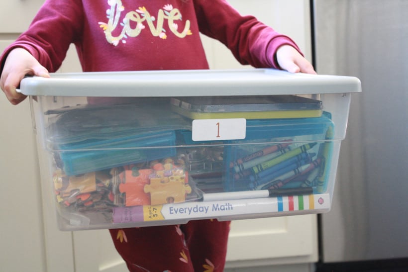 Simple and Easy Quiet Time Boxes for Toddlers - Gathering Grace Home