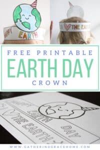 Fun Earth Day Crown Craft for Kids (Free Printable) - Gathering Grace Home